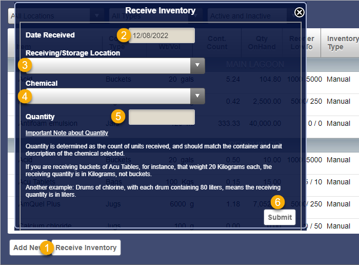 Environmental Management - Treatment Inventory – OERCA | Support
