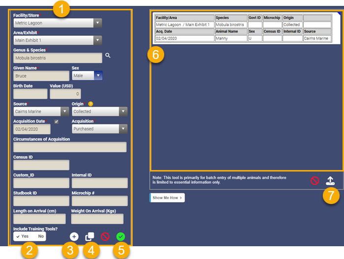 Animal Registry - Adding Individual Animals – OERCA | Support