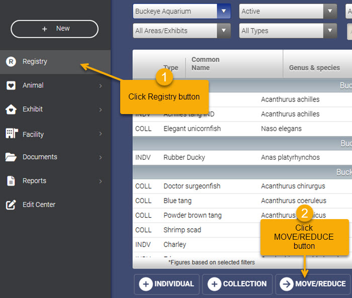 Animal Registry - Transfer/Reductions – OERCA | Support