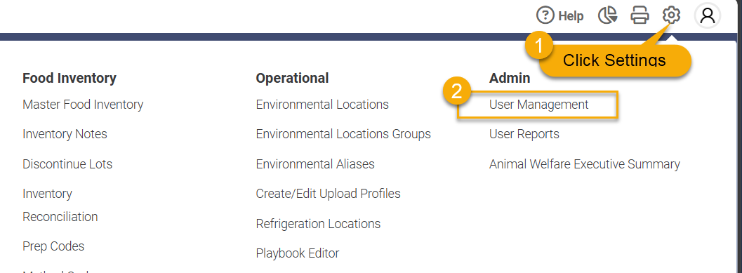 User Management – OERCA | Support