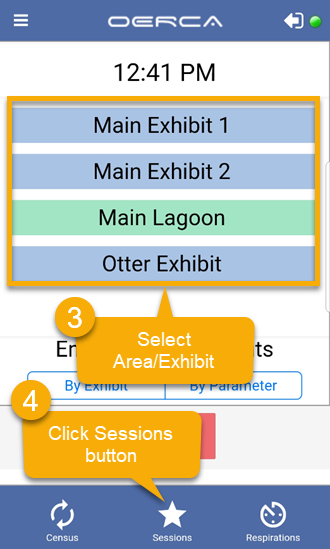 Mobile Application - Entering Session Records – OERCA | Support