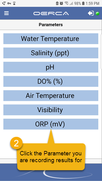 Mobile Application - Environmental Results – OERCA | Support