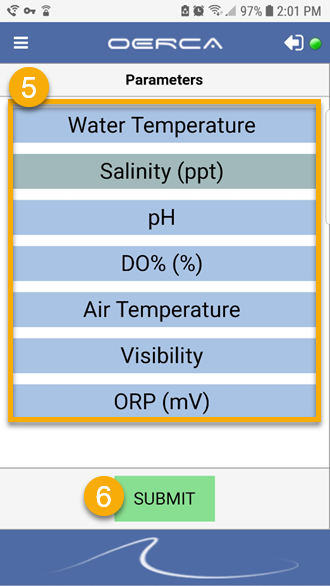 Mobile Application - Environmental Results – OERCA | Support
