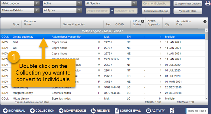 Convert a Collection to Individuals – OERCA | Support